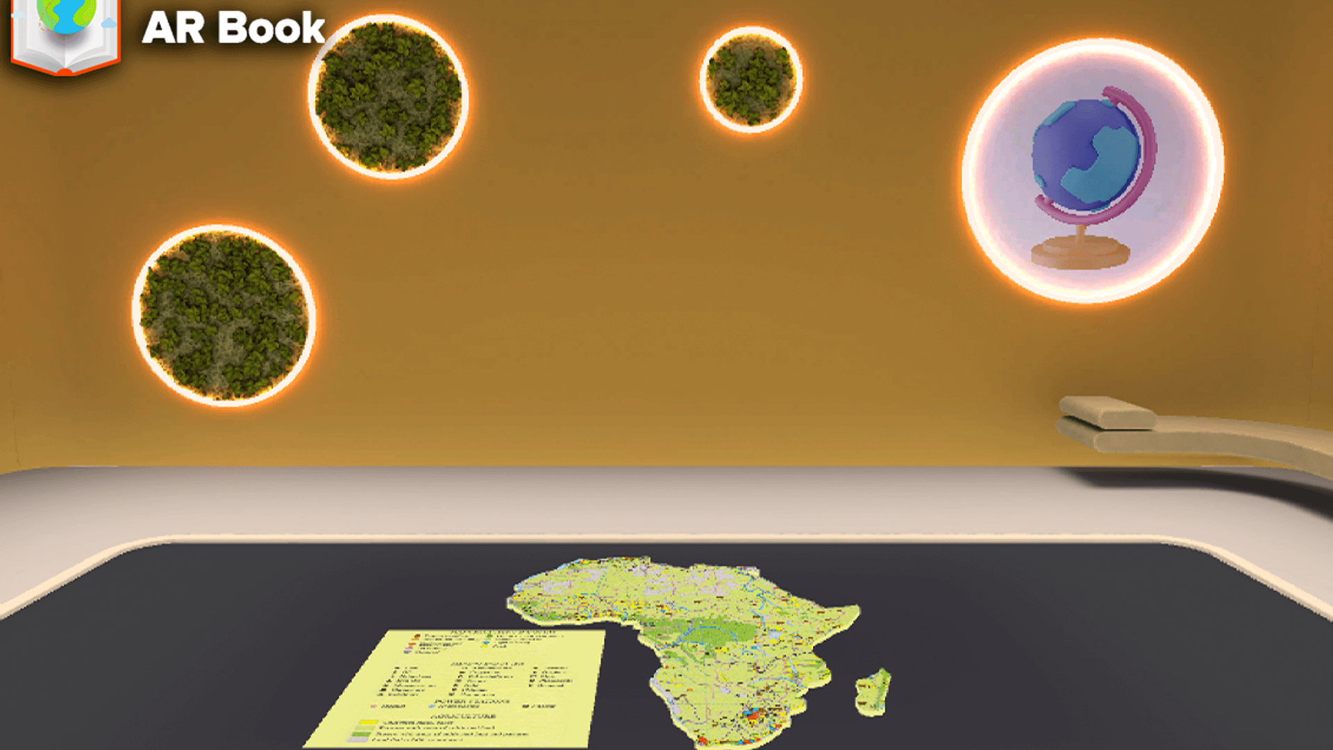 Population. Political map of the continent AR/3D | Social Studies | Grade 7