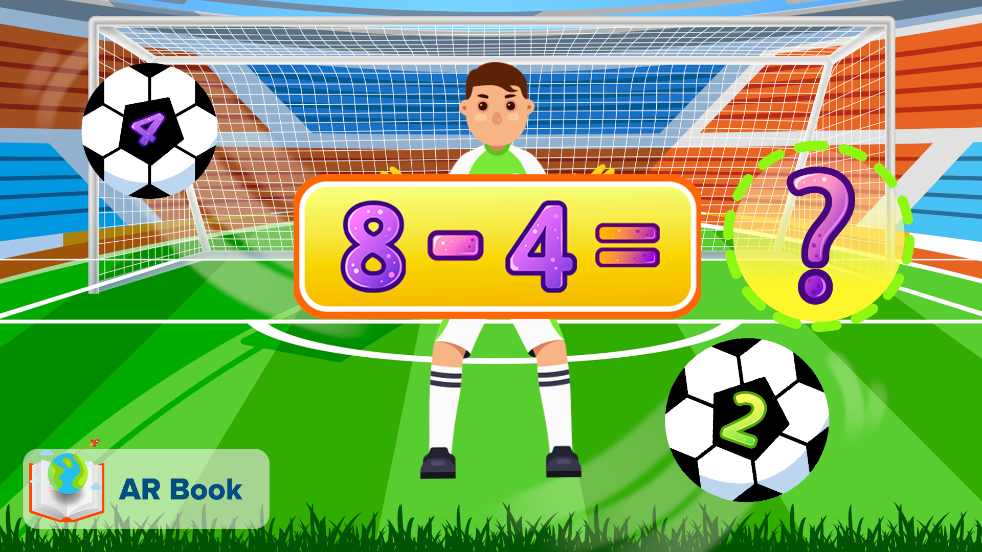 Football Math: Tabular Addition and Subtraction of the Number 4 | Math ...